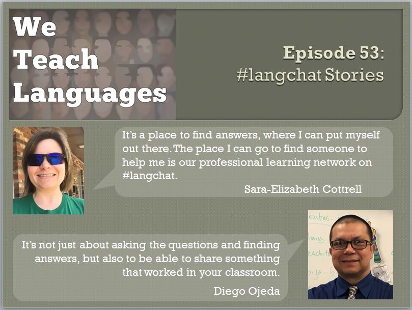 We Teach Languages Episode 53: #langchat Stories with Diego Ojeda and ...