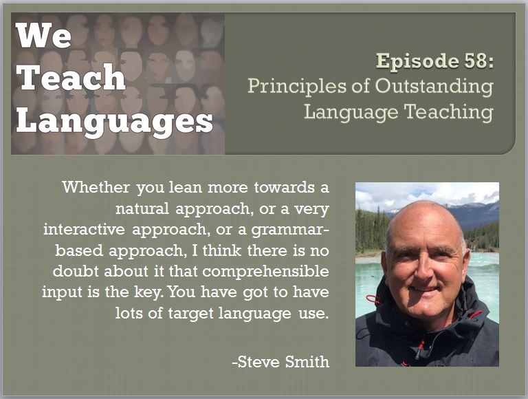 We Teach Languages Episode 58: Principles of Outstanding Language ...